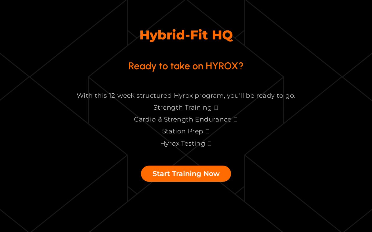 12 Week Hyrox Program
